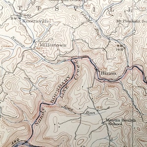 Antique Thornton, West Virginia 1926 US Geological Survey Topographic ...
