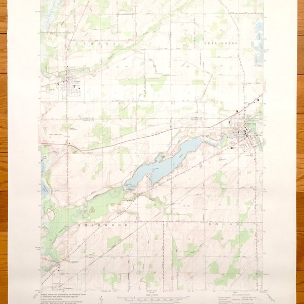 Topographic Map of Athens - Etsy