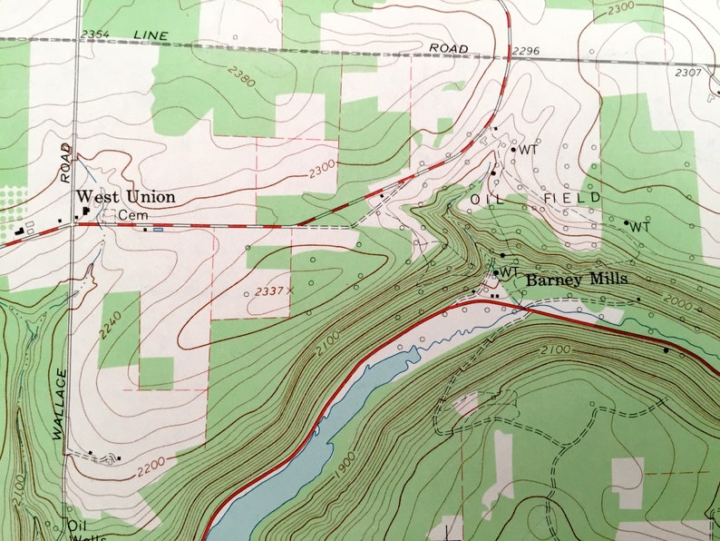 Antique Rexville New York 1965 US Geological Survey | Etsy