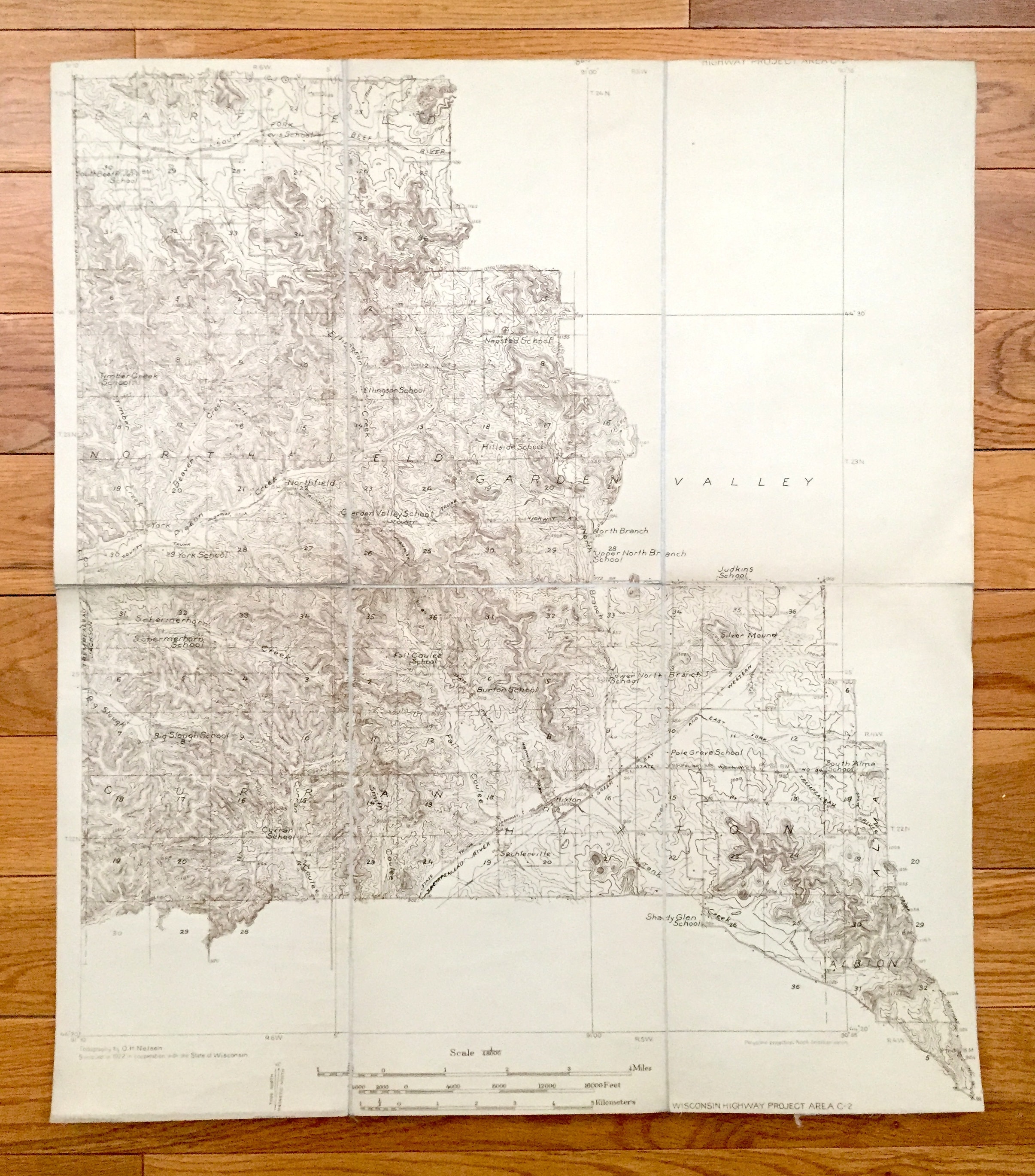 Antique Jackson County Wisconsin 1922 US Geological Survey | Etsy