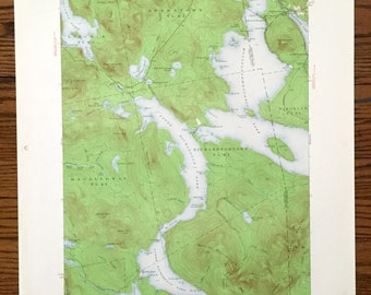 Cupsuptic Lake Map - Etsy