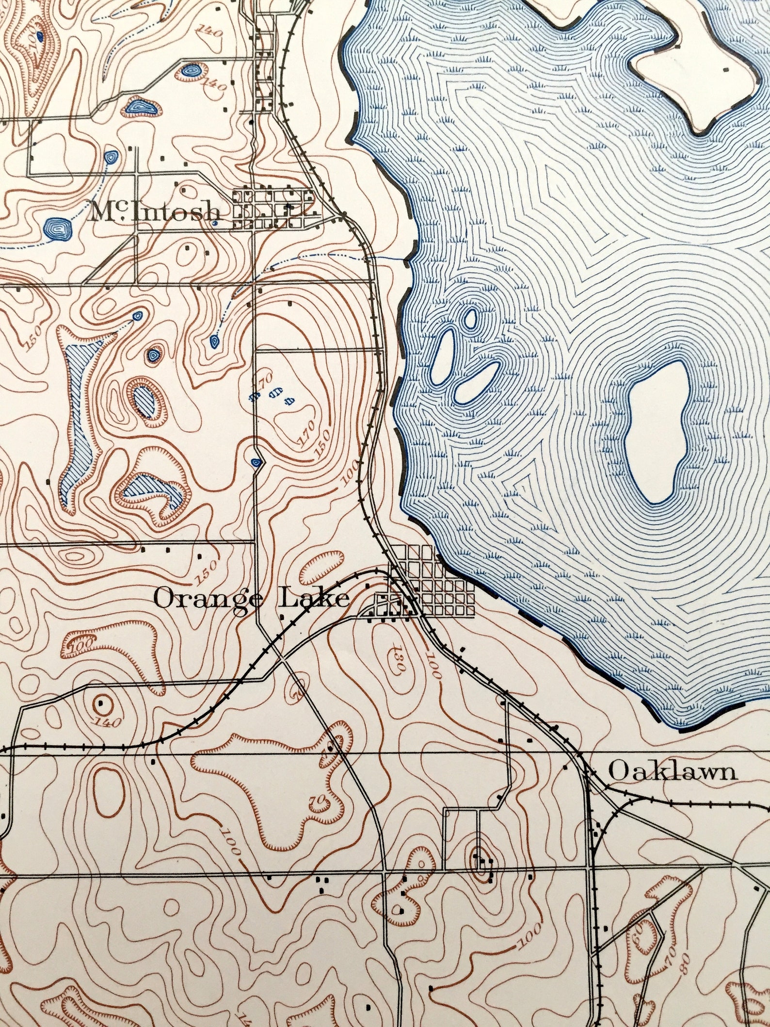 Antique Citra Florida 1893 US Geological Survey Topographic | Etsy