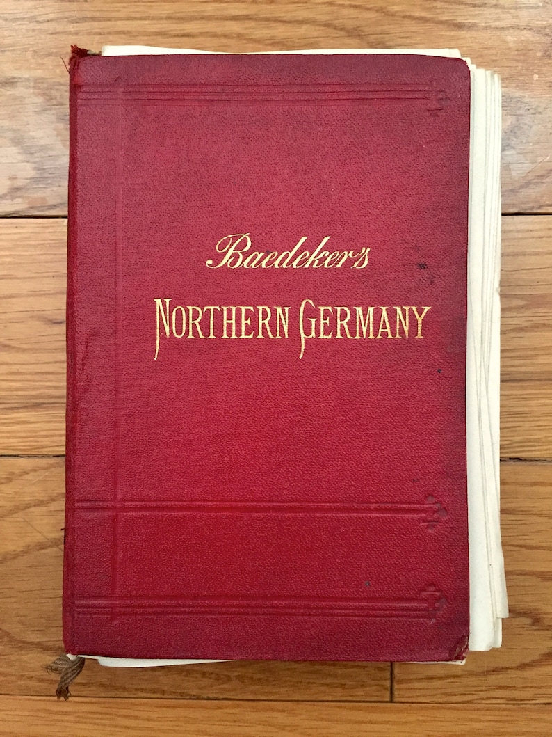 Antique 1925 Naumburg Germany Map From Baedekers Guide Atlas - Etsy