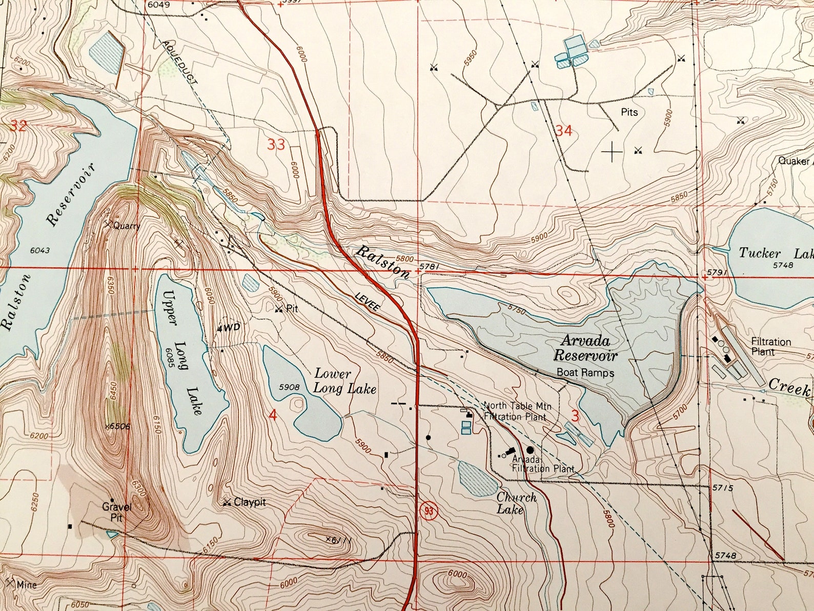 Antique Golden Colorado 1965 US Geological Survey Topographic | Etsy