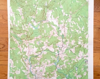 Old Map of Ashaway Ri - Etsy