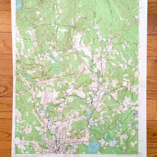 Antique Map Stonington Ct - Etsy
