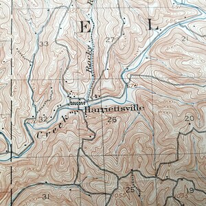 Antique Macksburg, Ohio 1905 US Geological Survey Topographic Map ...