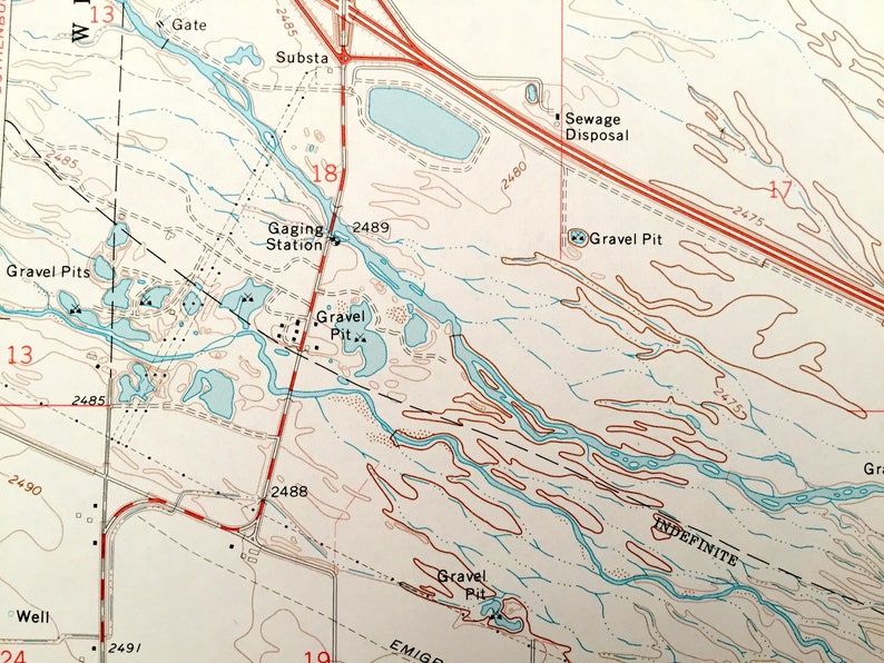 Antique Cozad Nebraska 1971 US Geological Survey Topographic | Etsy