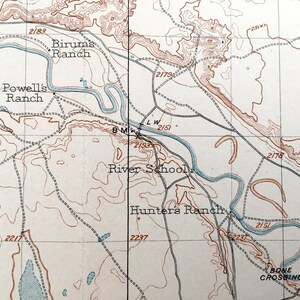 Antique Saco, Montana 1905 US Geological Survey Topographic Map ...