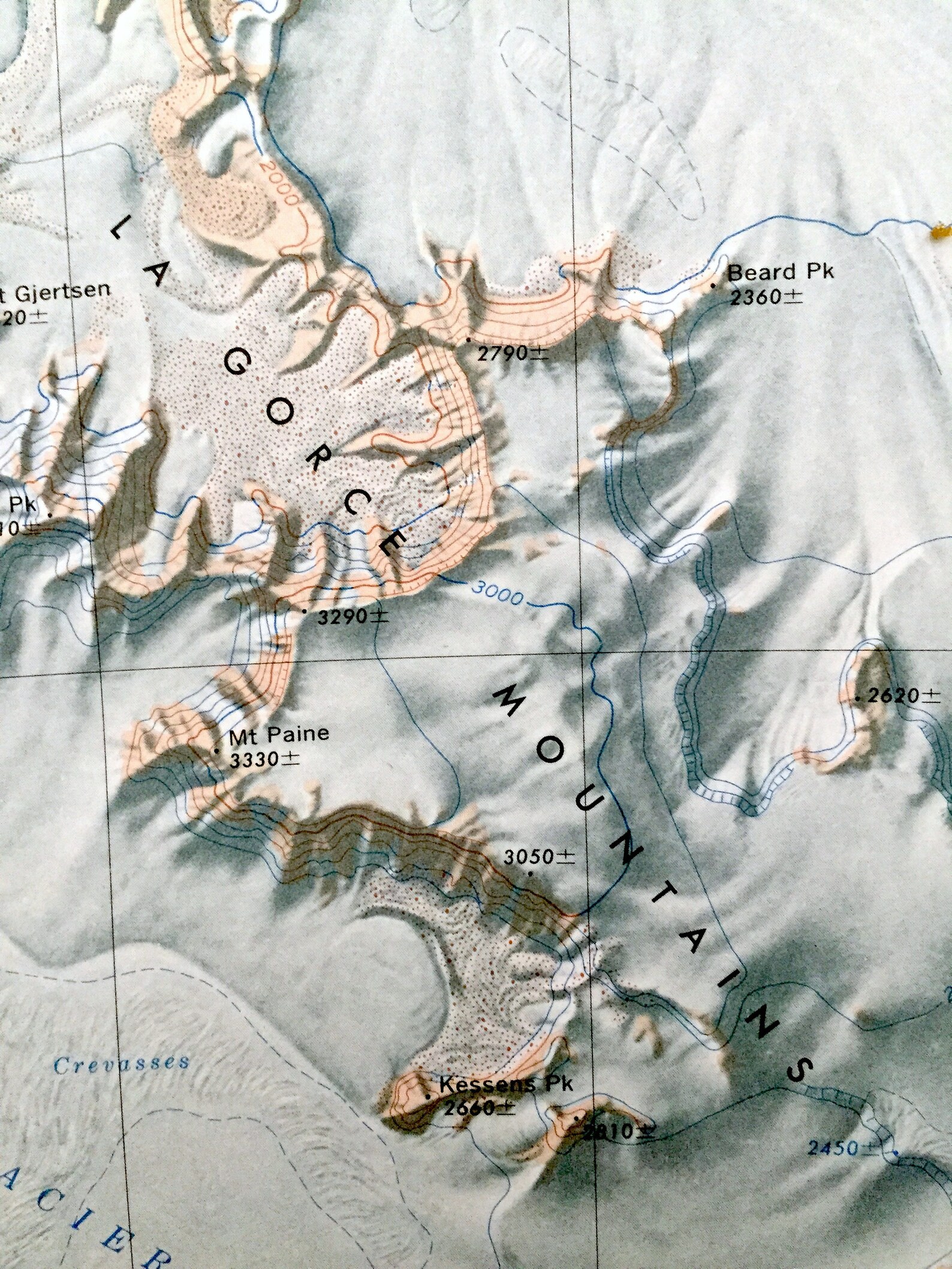 Antique Mount Blackburn Antarctica 1966 US Geological Survey - Etsy