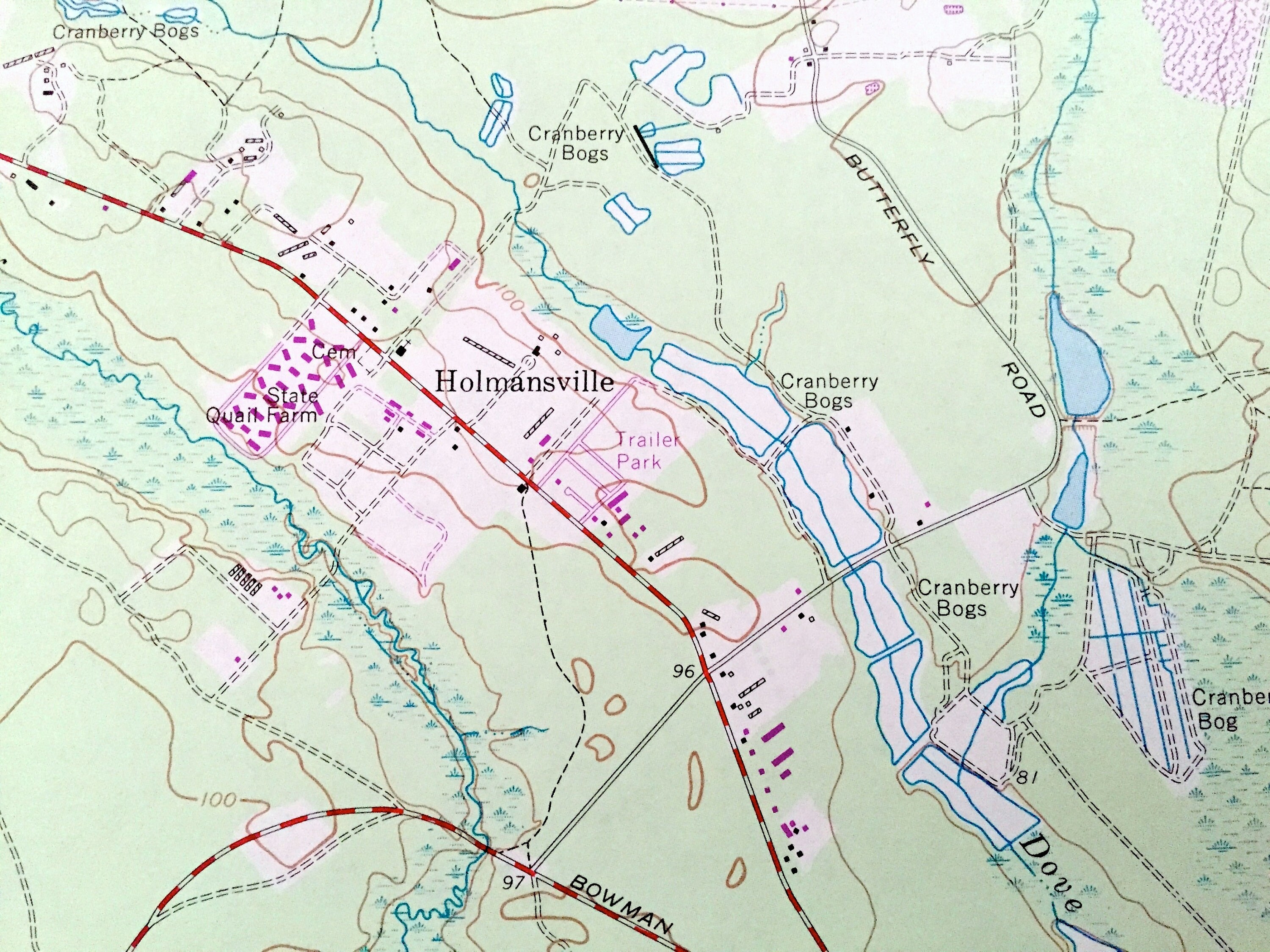 Antique Lakehurst, New Jersey 1957 US Geological Survey Topographic Map ...