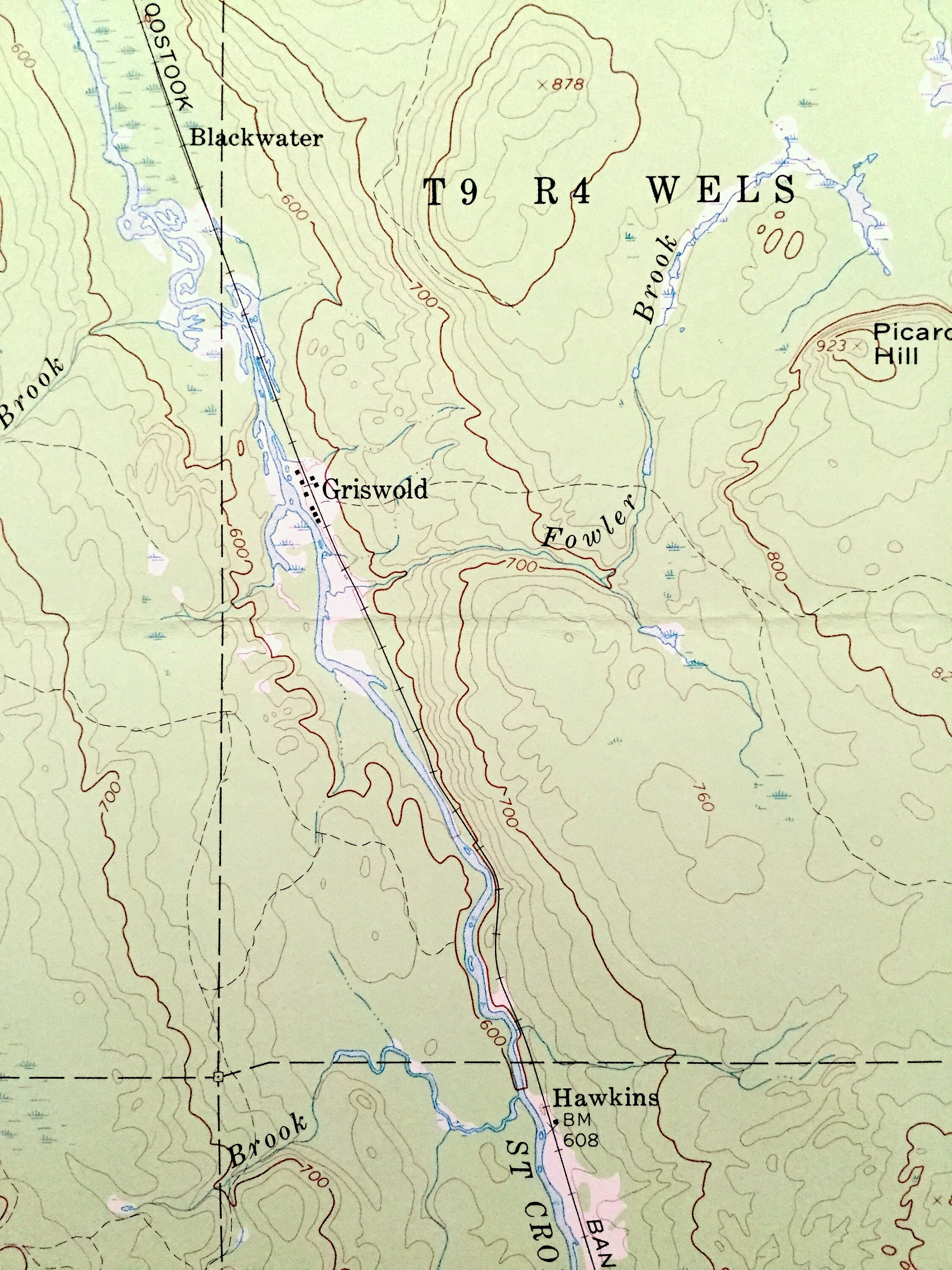 Antique Oxbow Maine 1965 US Geological Survey Topographic Map - Etsy