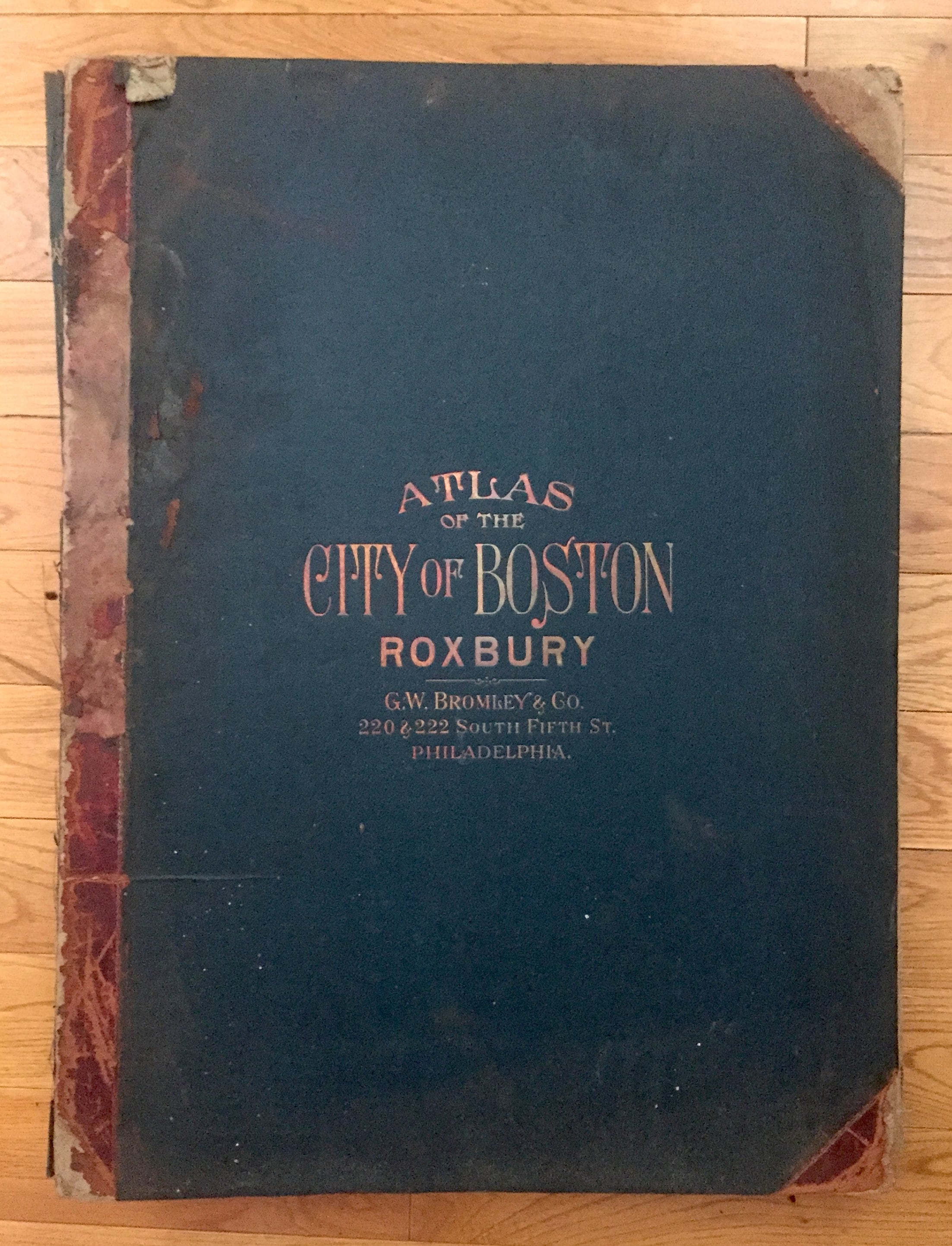 Antique 1906 Roxbury Massachusetts Map From GW Bromley Atlas | Etsy