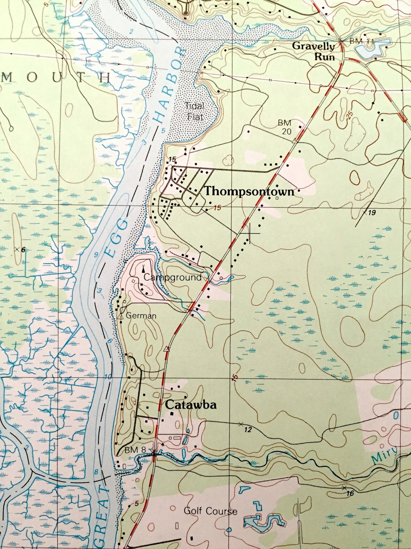 Antique Mays Landing New Jersey 1989 US Geological Survey - Etsy