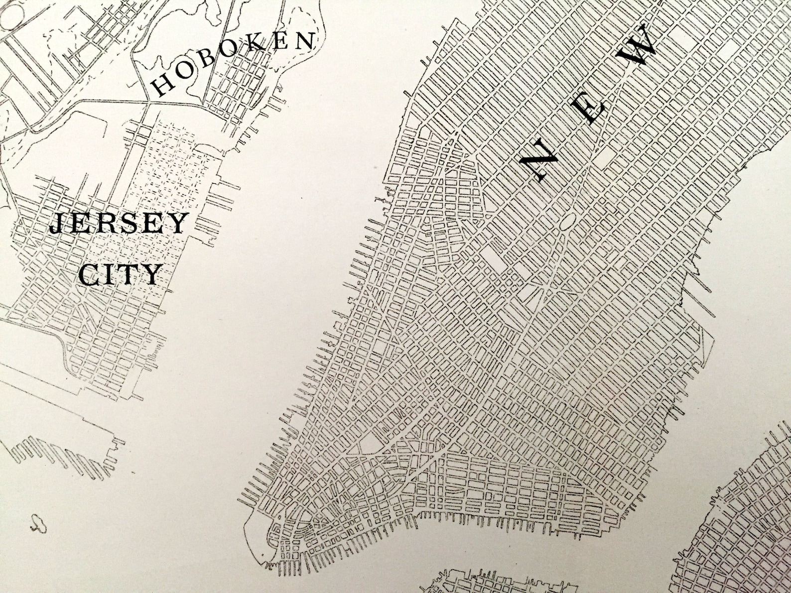 Antique New York City Map From 1880 Census Manhattan - Etsy