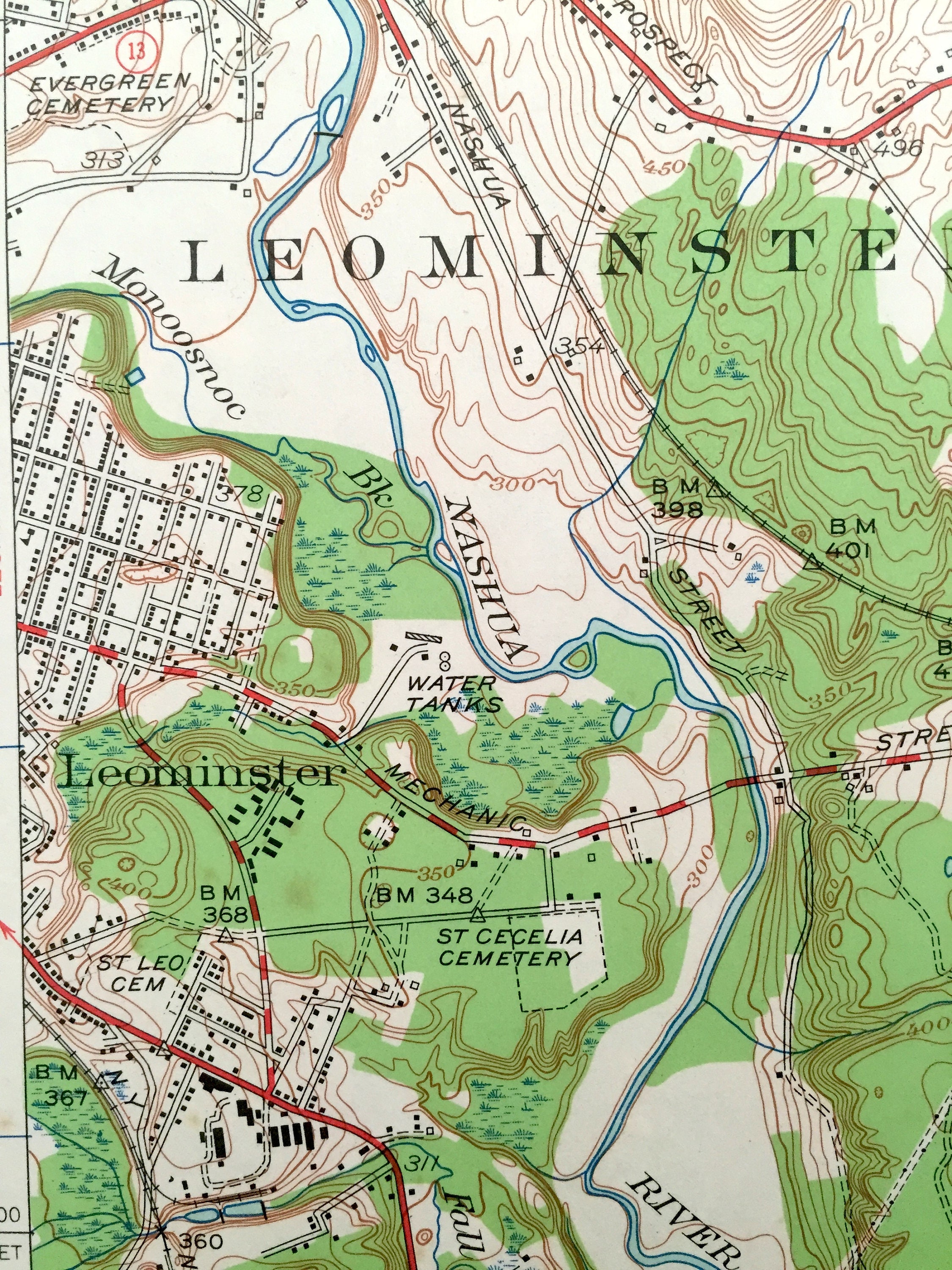 Antique Shirley Massachusetts 1950 US Geological Survey | Etsy