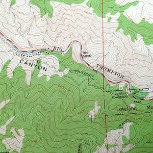 Antique Drake, Colorado 1962 US Geological Survey Topographic Map ...