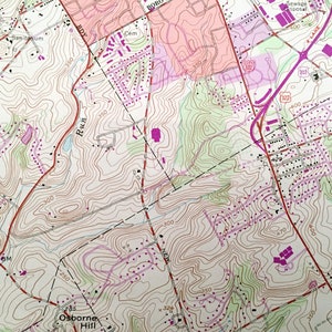 Antique West Chester, Pennsylvania 1954 US Geological Survey ...