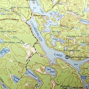 Antique Presque Isle, Maine 1954 US Geological Survey Topographic Map ...