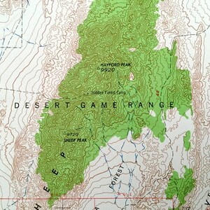 Antique Las Vegas, Nevada 1962 US Geological Survey Topographic Map ...