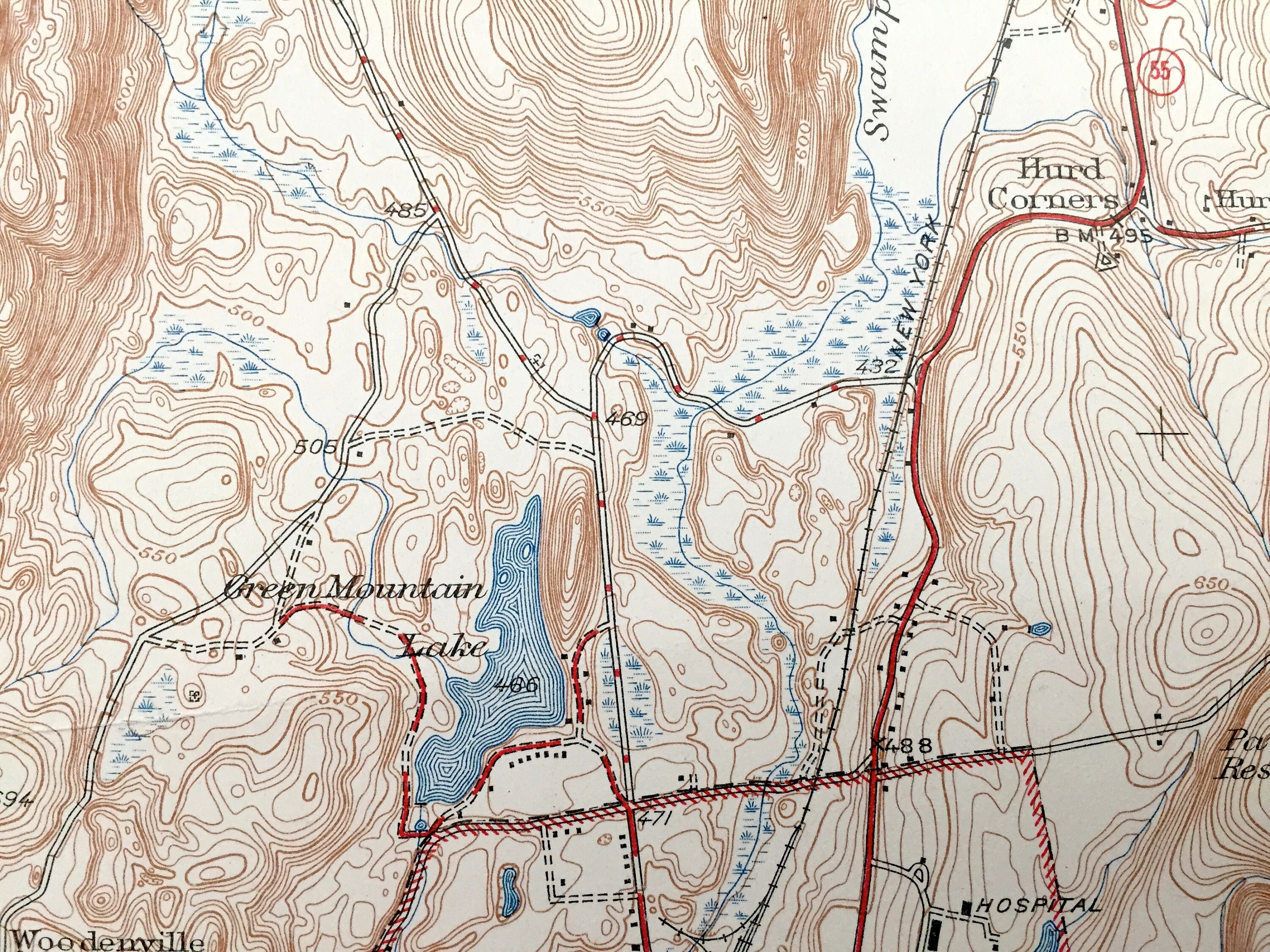 Antique Pawling, New York 1947 US Geological Survey Topographic Map ...