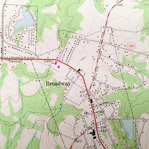 Antique Broadway, North Carolina 1977 US Geological Survey Topographic ...