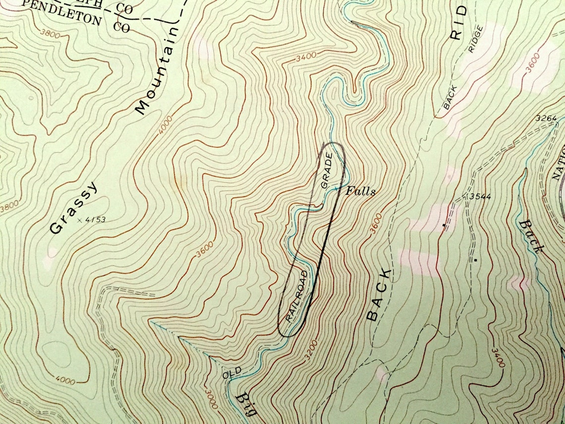 Antique Spruce Knob West Virginia 1970 US Geological Survey | Etsy