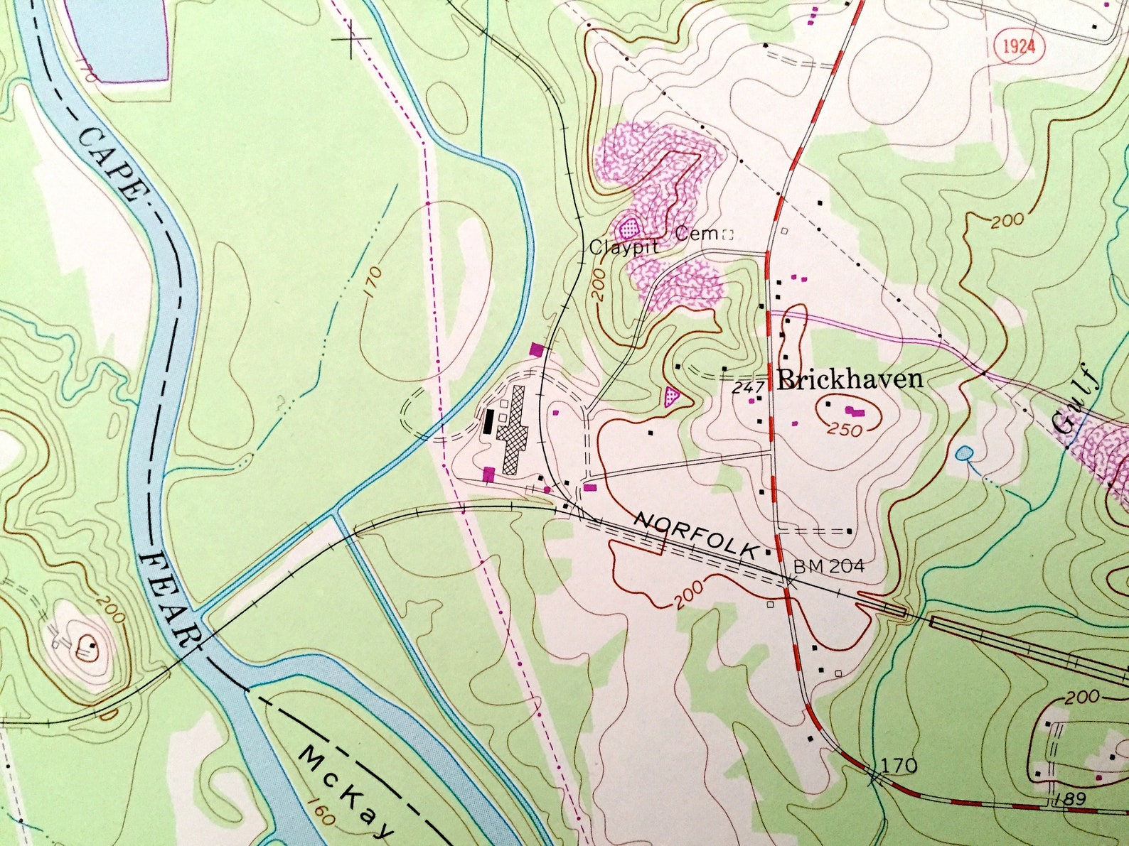 Antique Moncure North Carolina 1970 US Geological Survey - Etsy