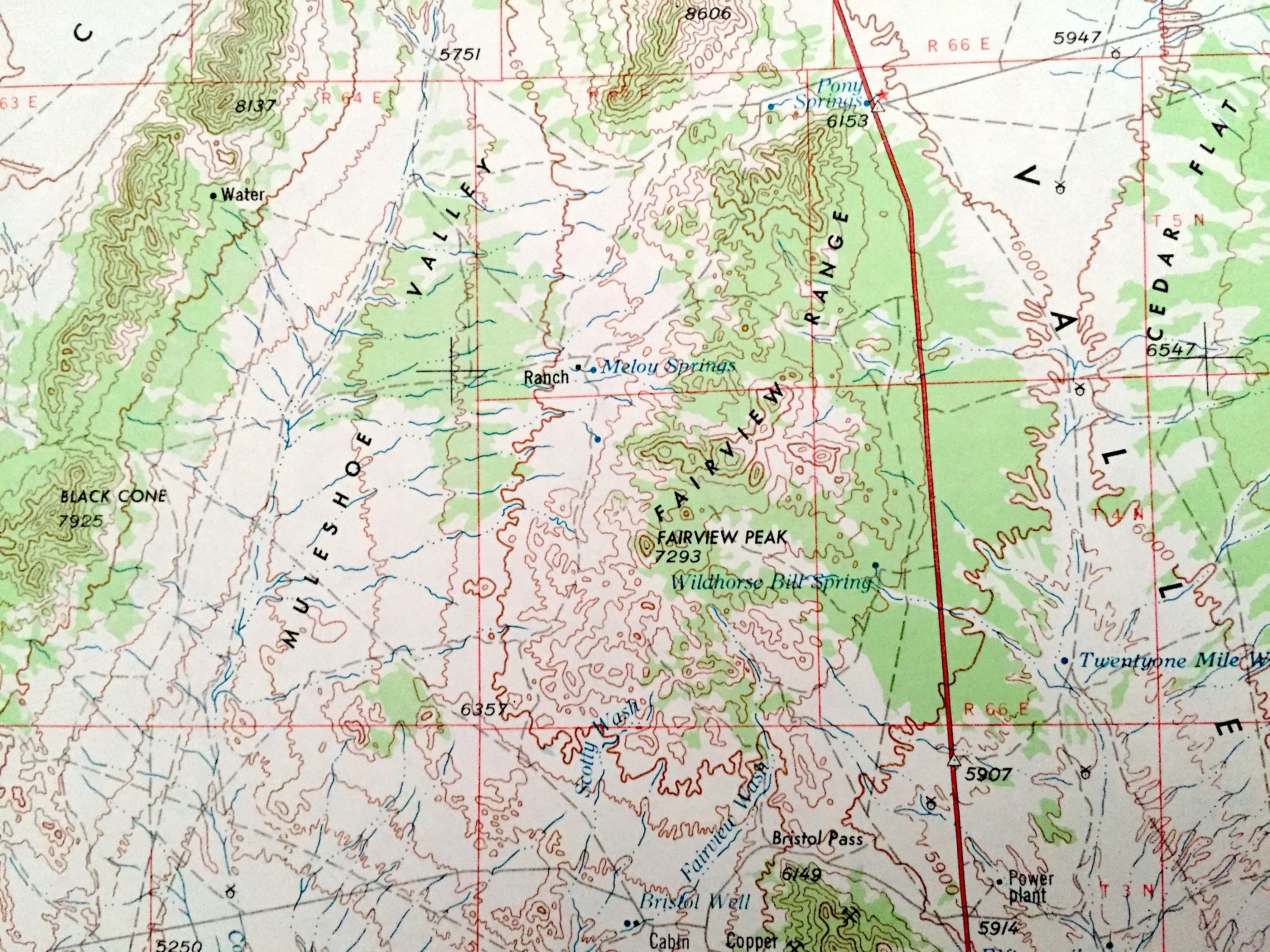 Antique Lund Nevada 1956 US Geological Survey Topographic Map | Etsy