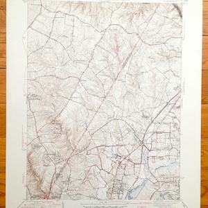 Antique Beltsville, Maryland 1945 US Geological Survey Topographic Map ...