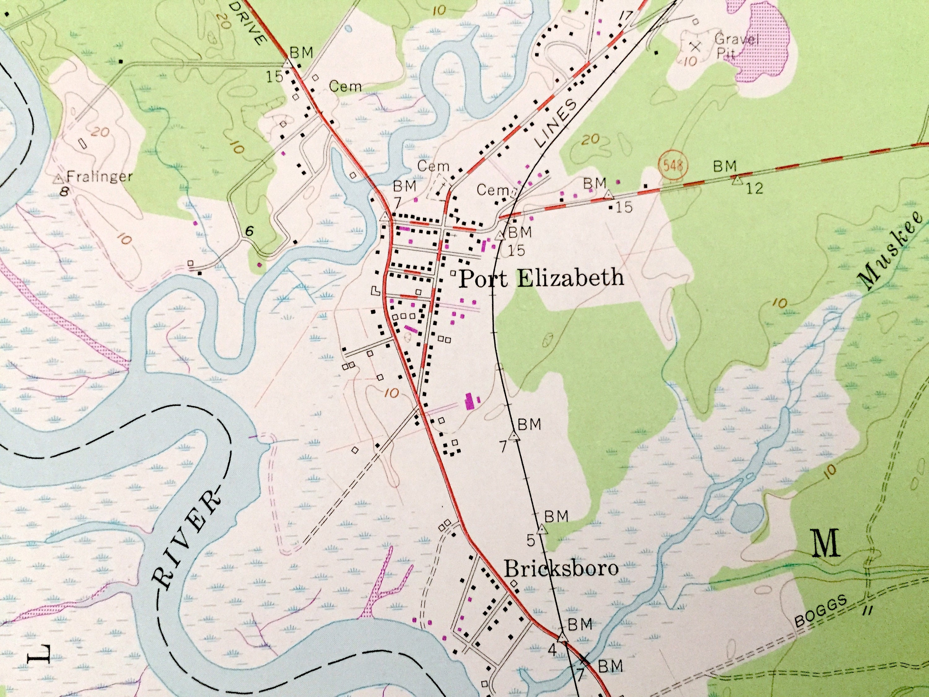 Antique Port Elizabeth New Jersey 1956 US Geological Survey | Etsy