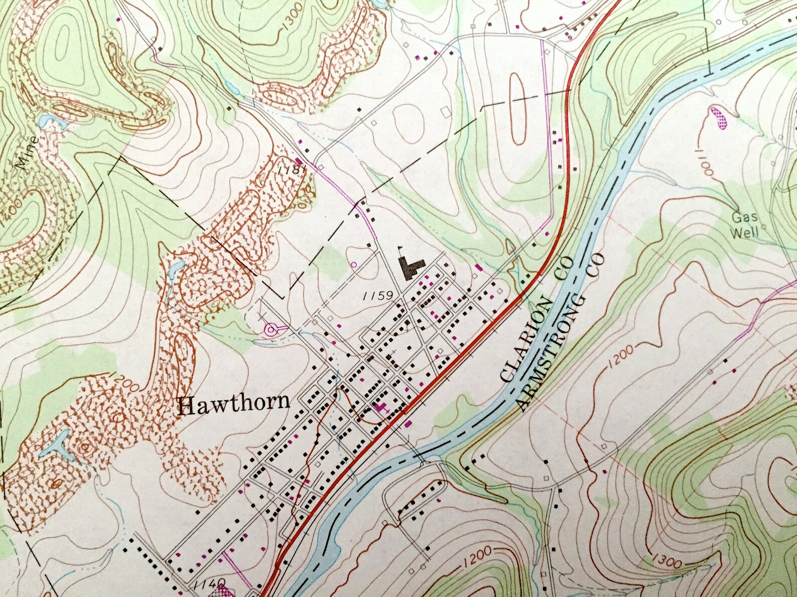 Antique New Bethlehem, Pennsylvania 1969 US Geological Survey ...