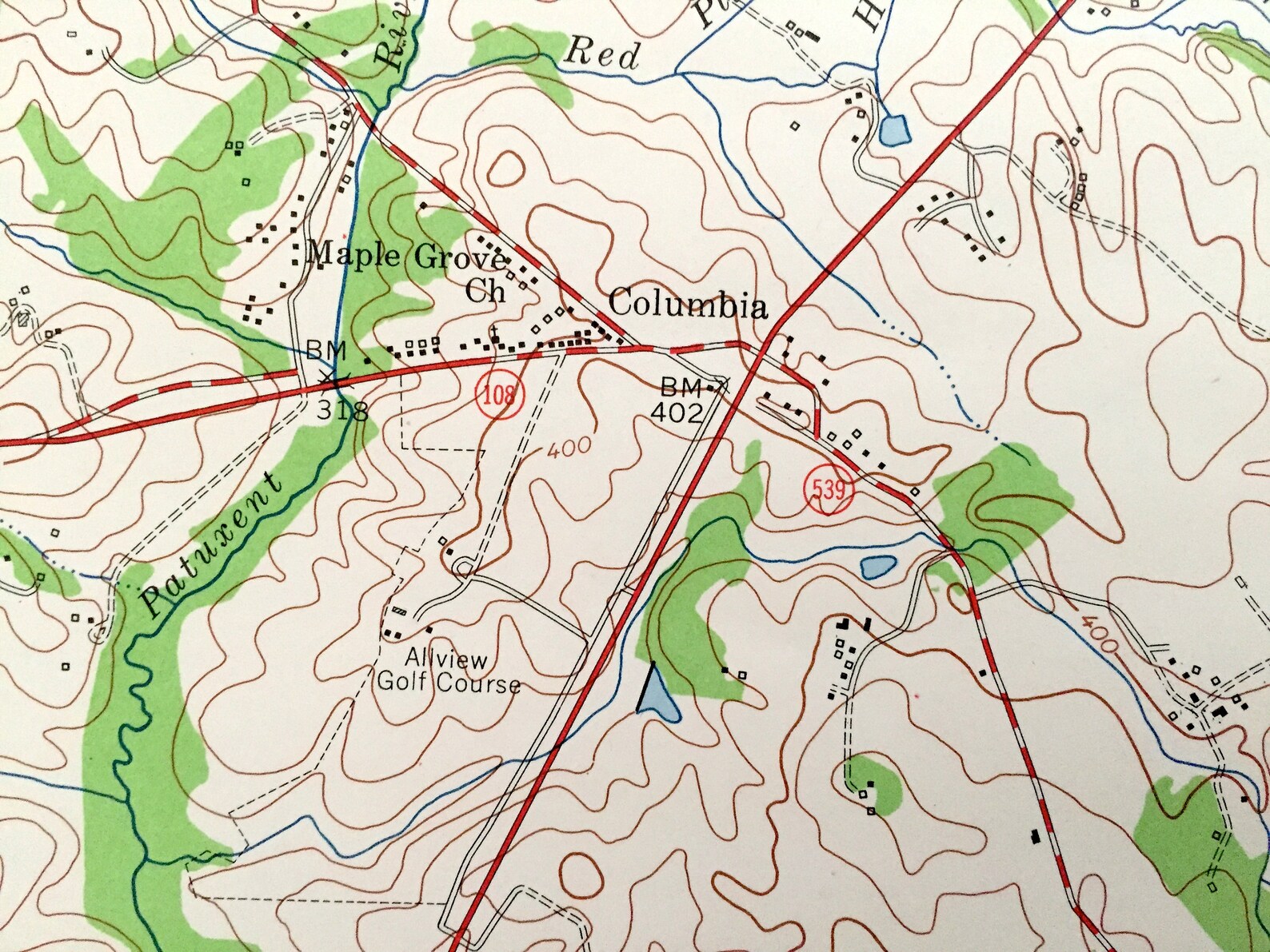 Antique Savage, Maryland 1957 US Geological Survey Topographic Map ...