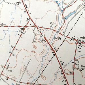 Antique Adelphia, New Jersey 1947 US Geological Survey Topographic Map ...