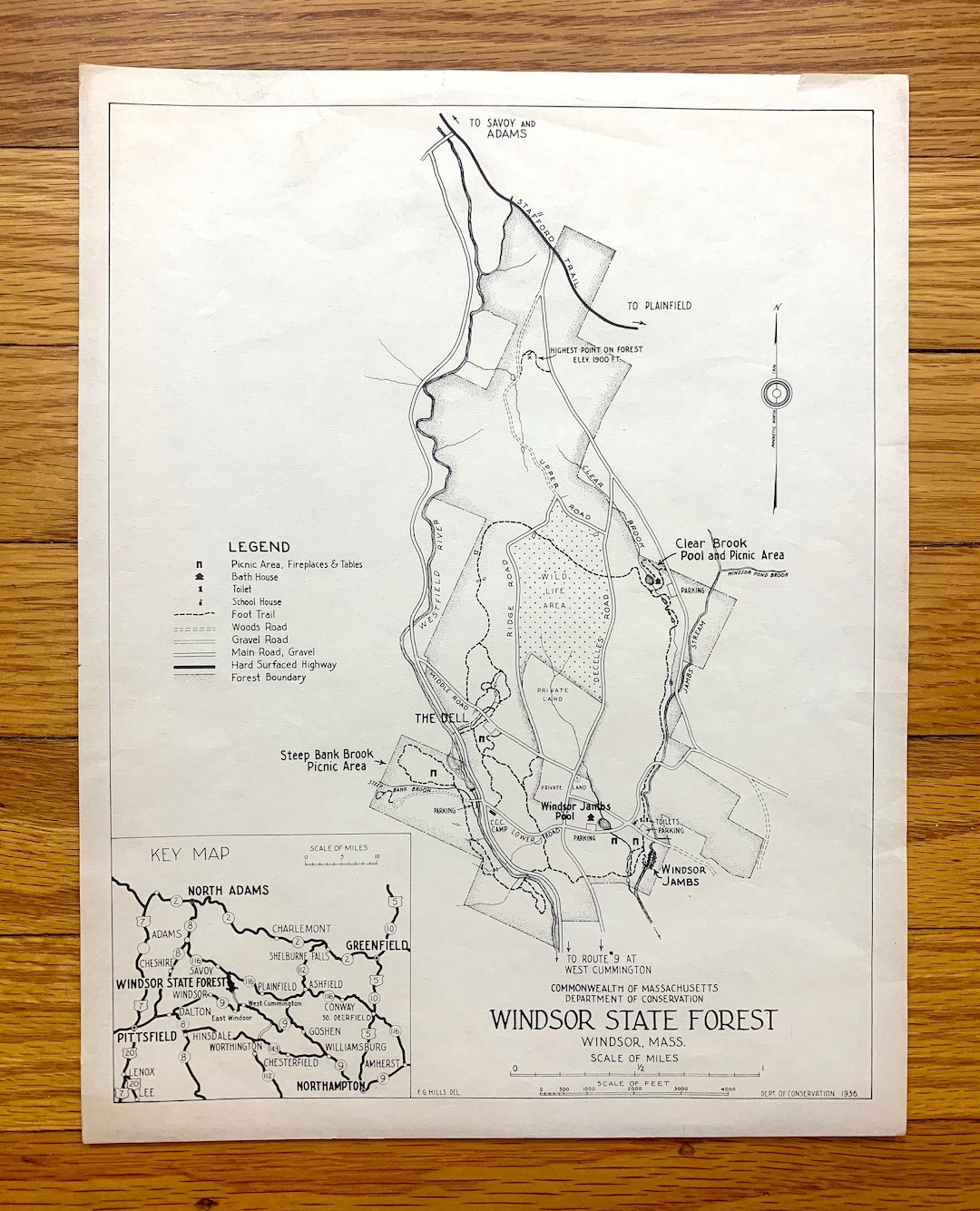 Antique Windsor State Forest, Massachusetts 1936 Department of ...