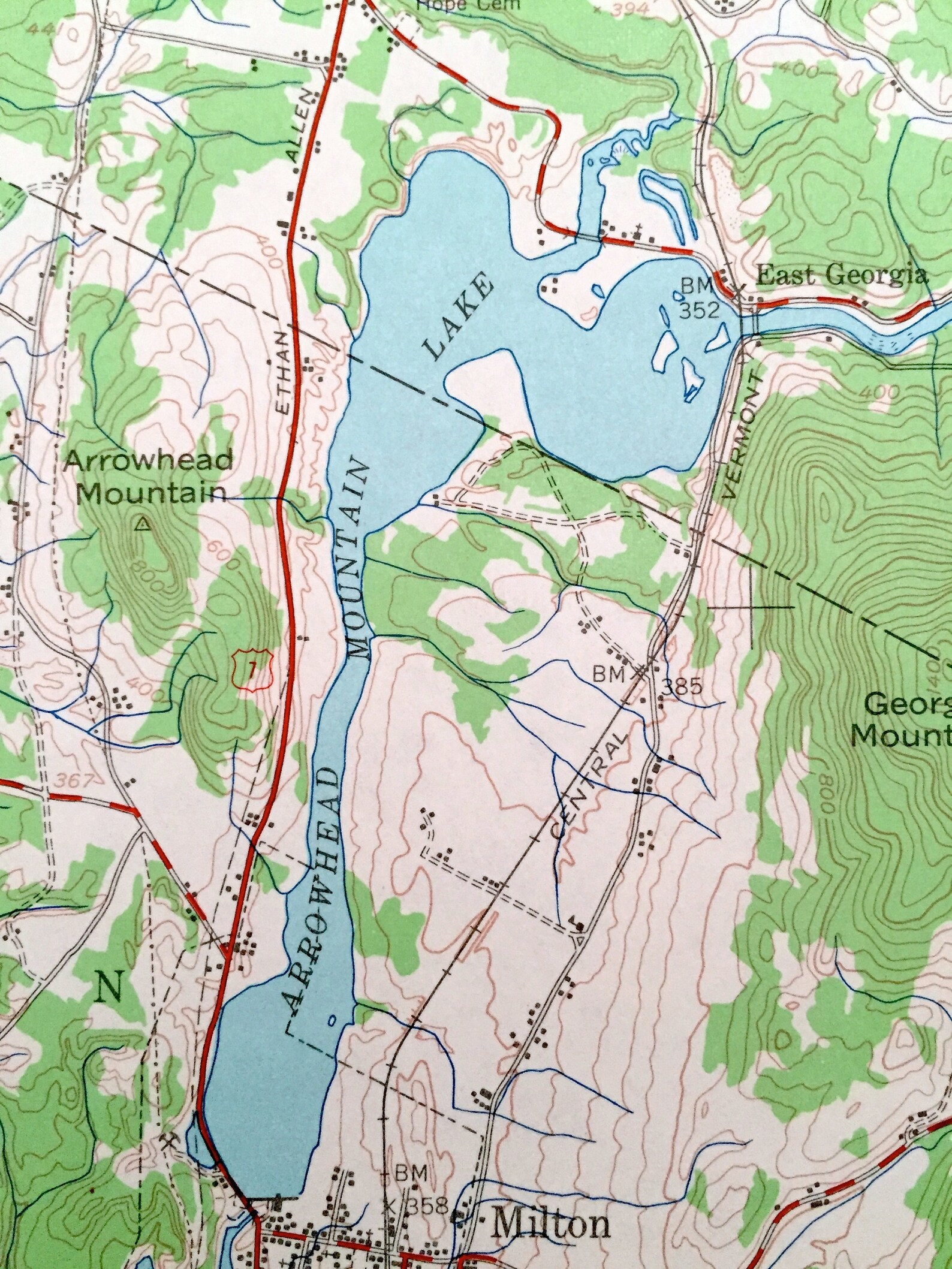 Antique Milton Vermont 1948 US Geological Survey Topographic | Etsy