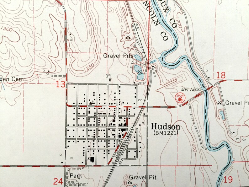 Antique Fairview South Dakota 1968 US Geological Survey - Etsy