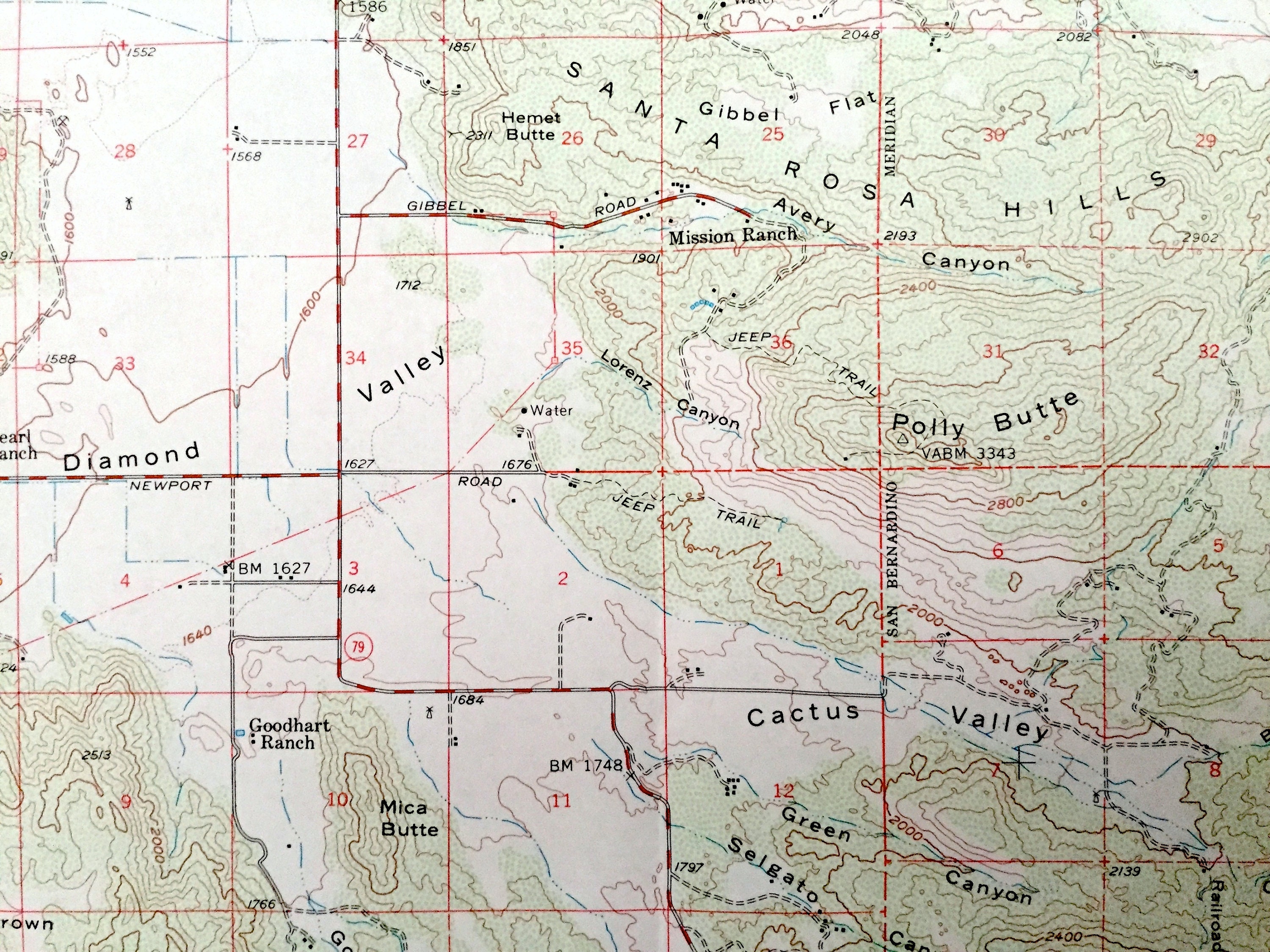 Antique Hemet California 1957 US Geological Survey - Etsy Australia