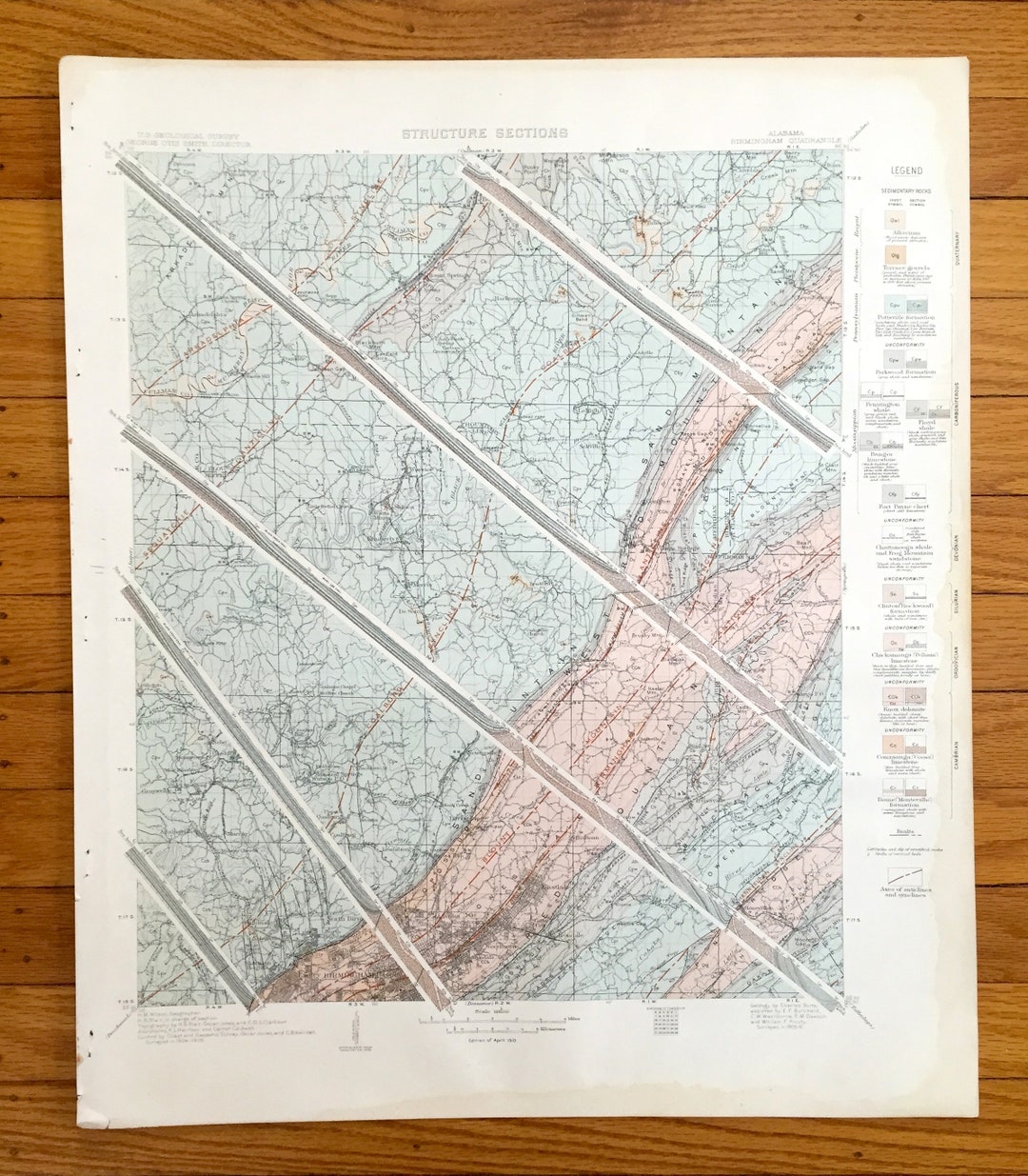 Antique Birmingham, Alabama 1904 US Geological Survey Topographic Map ...