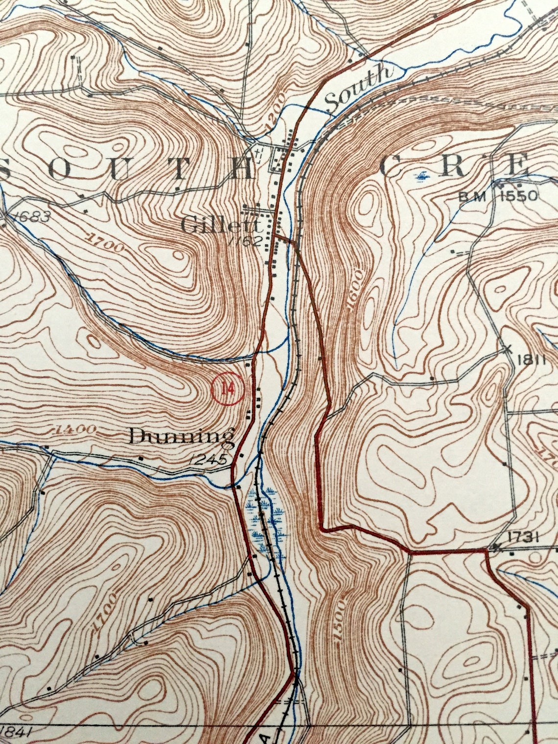 Antique Troy Pennsylvania 1938 US Geological Survey - Etsy UK