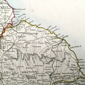 Antique 1845 England and Wales Map From SDUK Atlas – Bridlington ...