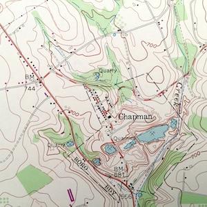 Antique Kunkletown, Pennsylvania 1960 US Geological Survey Topographic ...