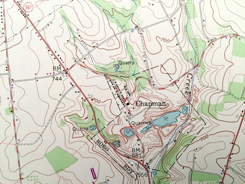 Antique Kunkletown, Pennsylvania 1960 US Geological Survey Topographic ...