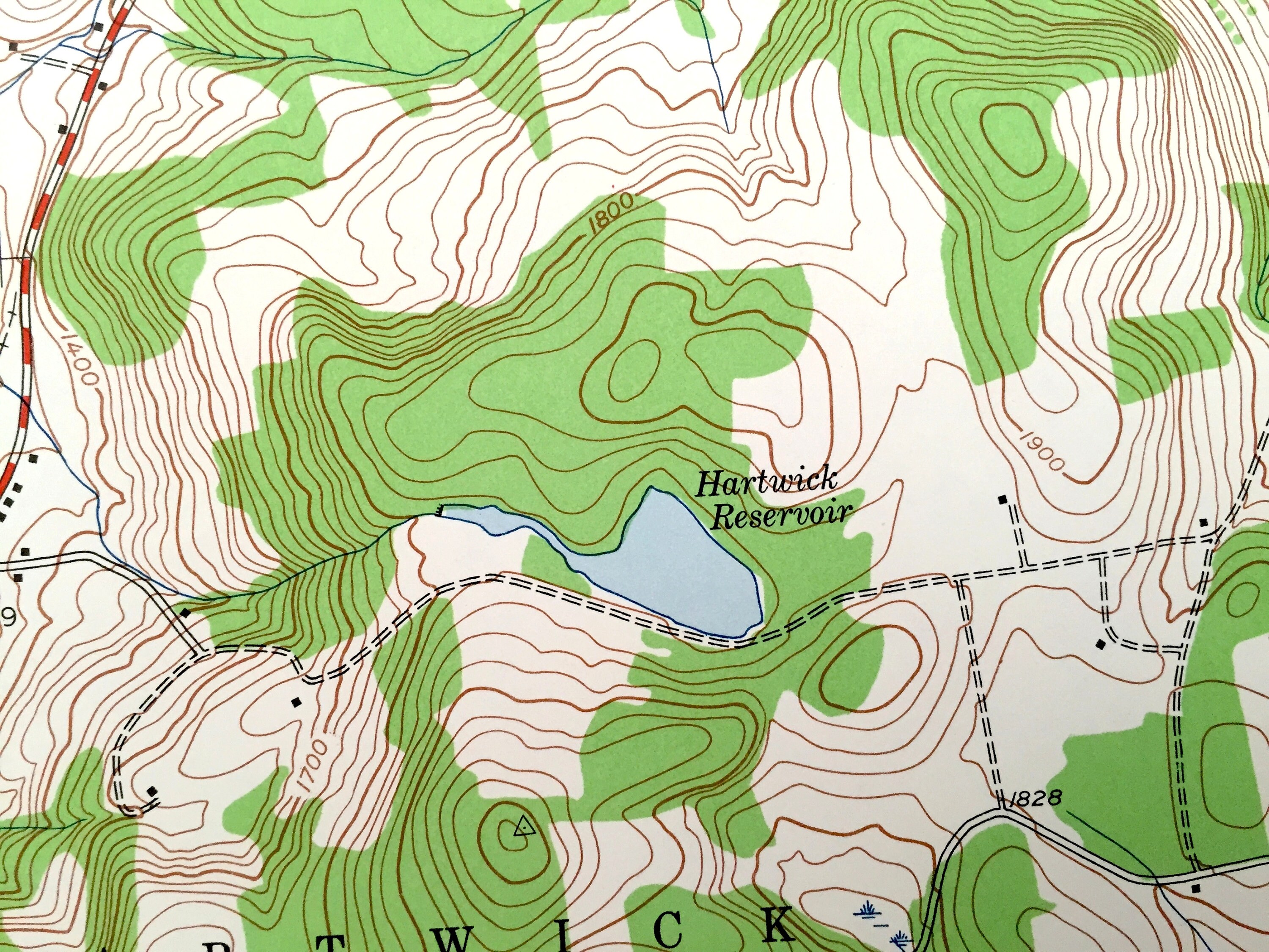 Antique Hartwick, New York 1943 US Geological Survey Topographic Map ...