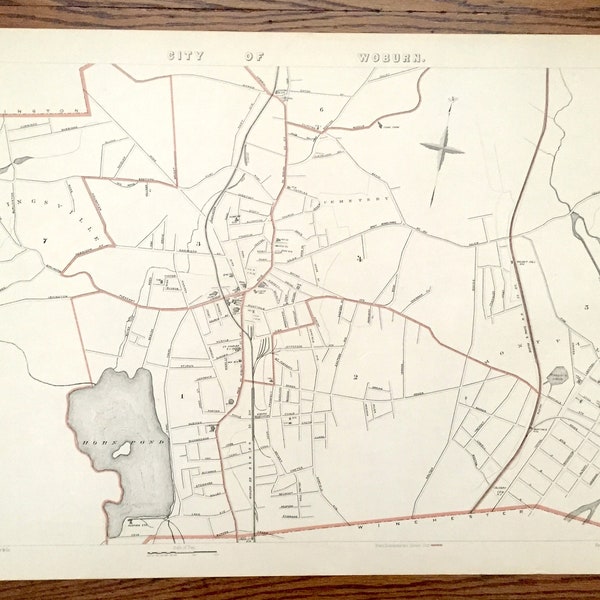 Woburn Street Map - Etsy