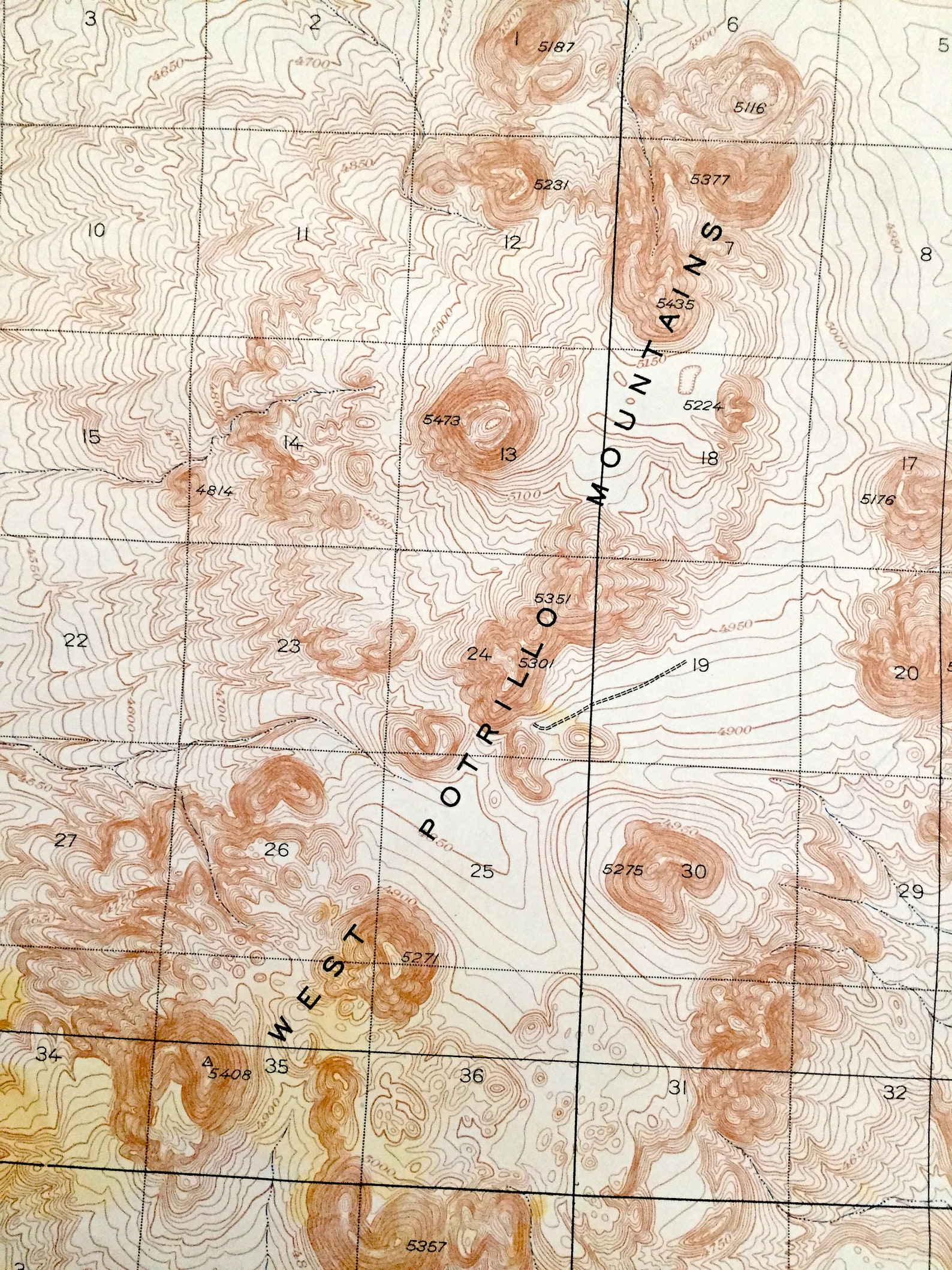 Antique Mt Riley New Mexico 1917 US Geological Survey | Etsy