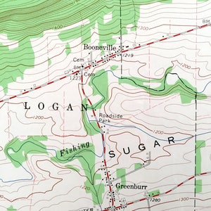 Antique Loganton, Pennsylvania 1965 US Geological Survey Topographic ...
