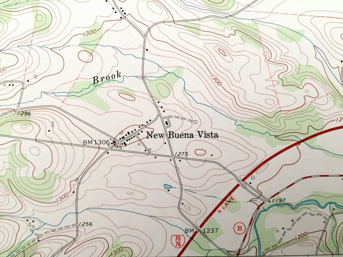 Antique Schellsburg Pennsylvania 1971 US Geological Survey - Etsy