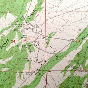 Antique Rockvale, Colorado 1959 US Geological Survey Topographic Map ...