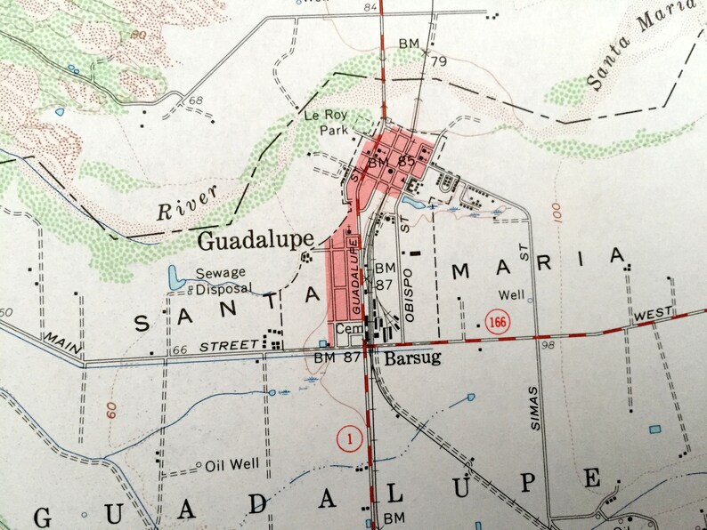 Antique Point Sal, California 1959 US Geological Survey Topographic Map ...